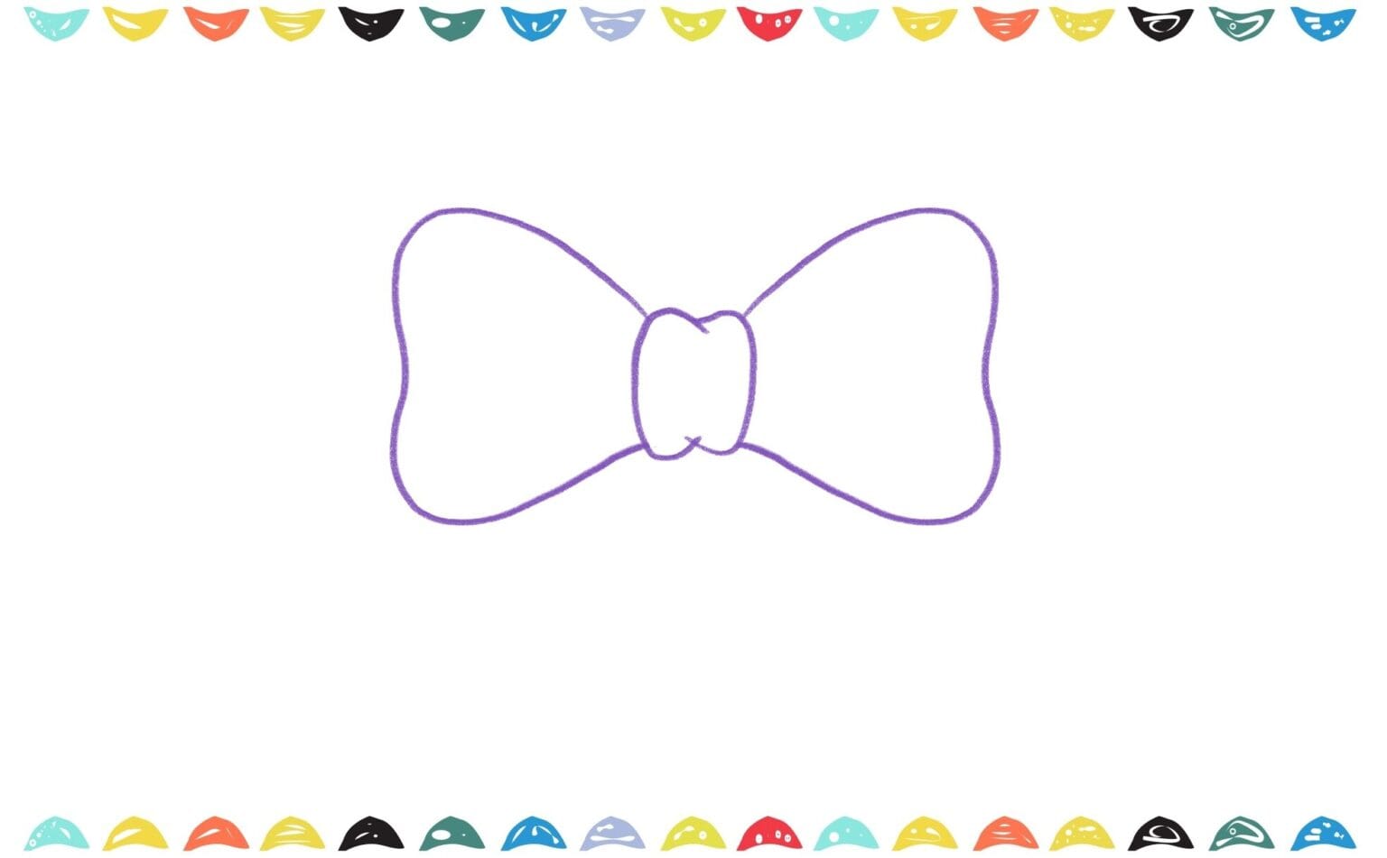 How to Draw a Bow - Easy Step-by-Step Tutorial for Kids 🎀