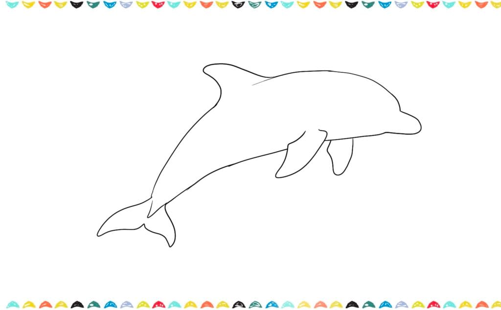 How to Draw a Dolphin - Easy Step-by-Step Guide for Kids