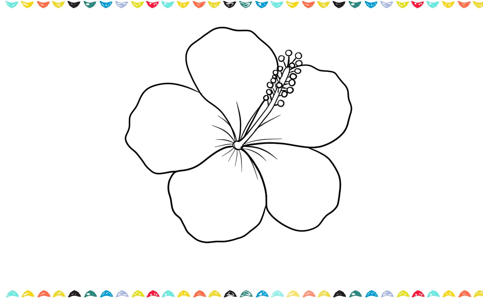 How to Draw a Hibiscus: Easy Step-by-Step + Free Worksheet