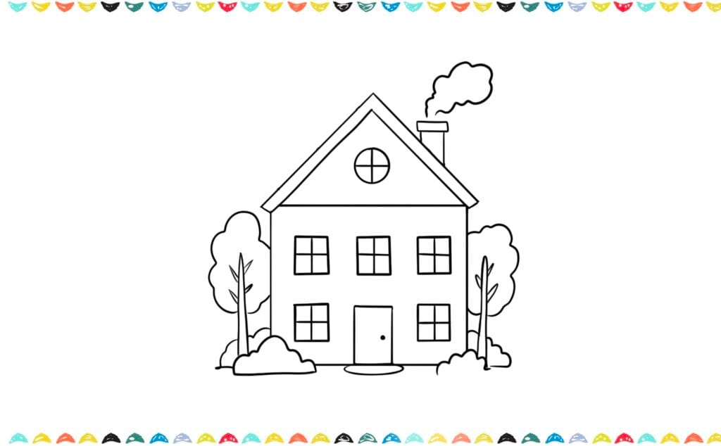 How to Draw a House in Five Steps - Easy and Fun Tutorial