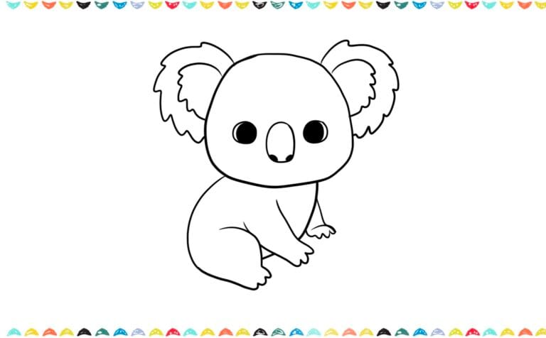 How to Draw a Koala Bear - Easy Step-by-Step Tutorial