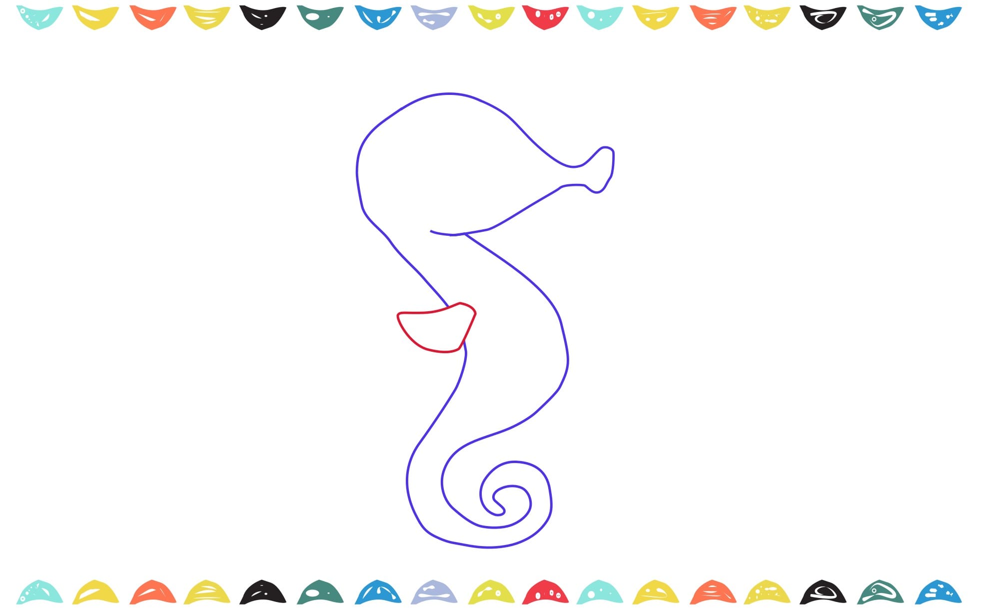 How to Draw a Seahorse - Easy Step-by-Step Guide