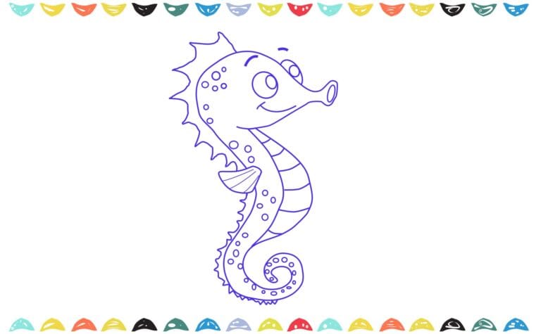 How to Draw a Seahorse - Easy Step-by-Step Guide