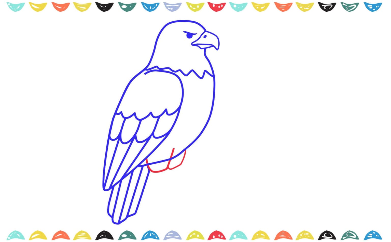 How to Draw an Eagle - Easy Step-by-Step Guide for Kids!