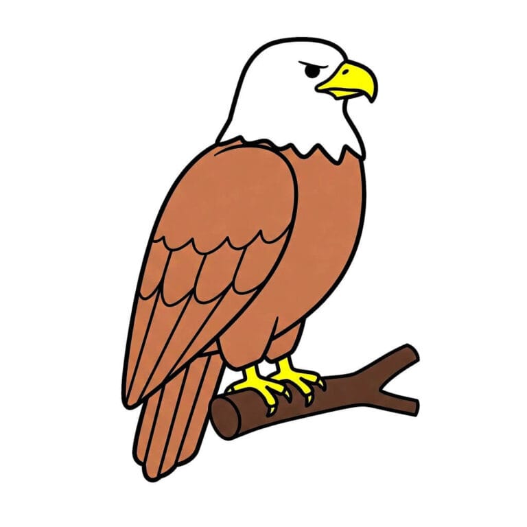 How to Draw an Eagle - Easy Step-by-Step Guide for Kids!