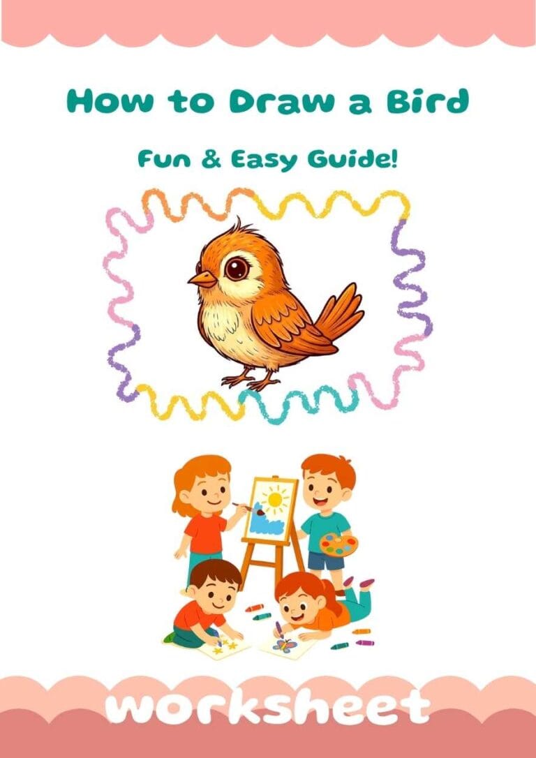 How to Draw a Bird - Step-by-Step Guide for Kids & Beginners 🐦