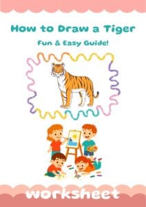 How to Draw a Tiger - Step-by-Step Tutorial for Kids 🐯