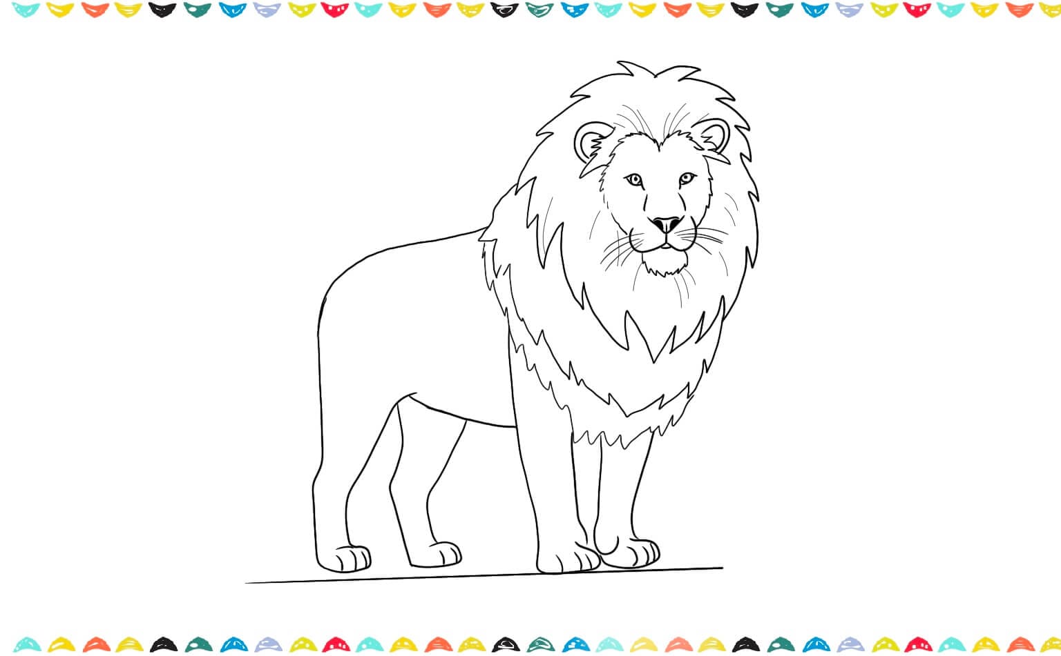 How to Draw a Lion - Easy Step-by-Step Tutorial 🦁