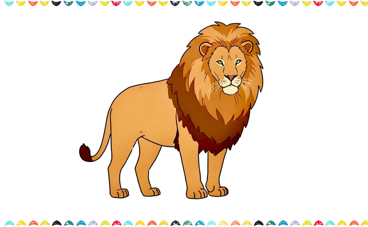How to Draw a Lion - Easy Step-by-Step Tutorial 🦁