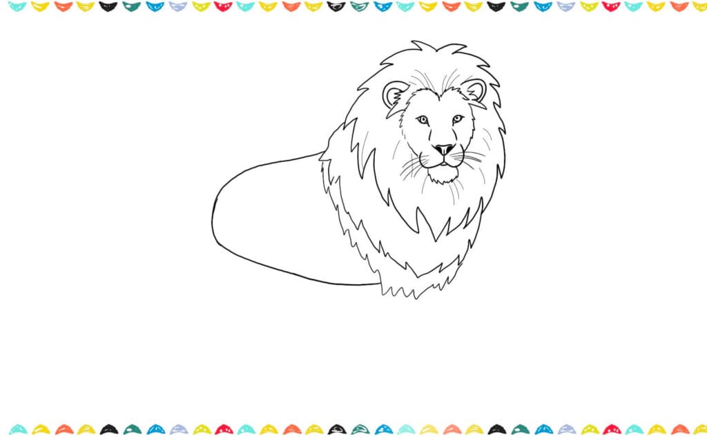 How to Draw a Lion - Easy Step-by-Step Tutorial 🦁
