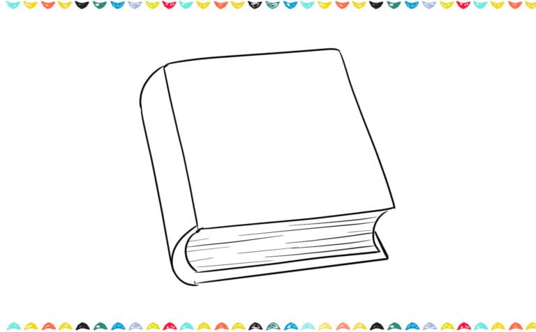 How to Draw a Book - Easy Step-by-Step Drawing Tutorial for Kids 📖