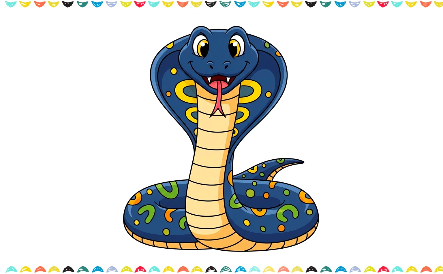 How to Draw a Snake - Easy Step-by-Step Tutorial 🐍