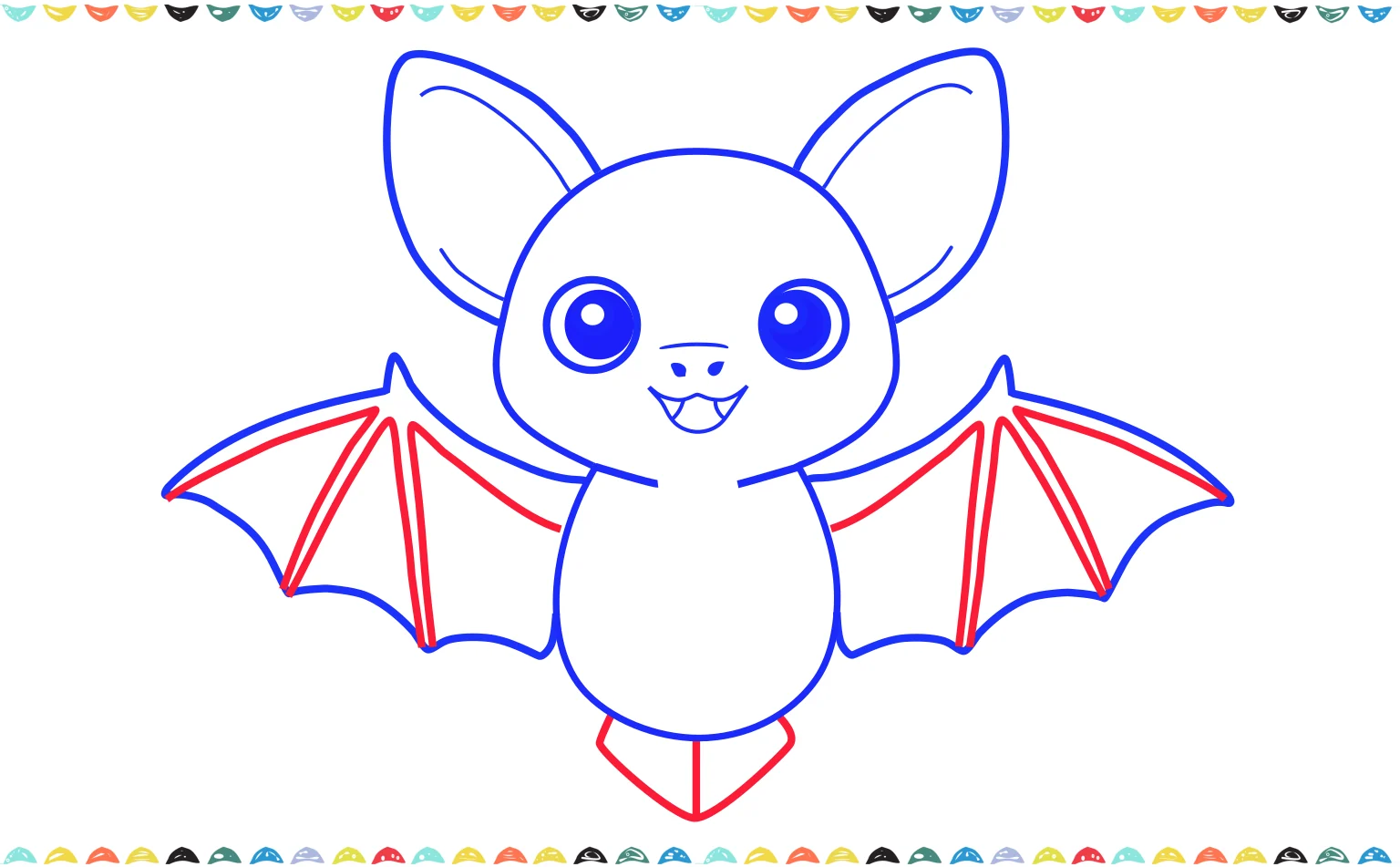 How to Draw a Bat - Fun Step-by-Step Tutorial for Beginners 🦇