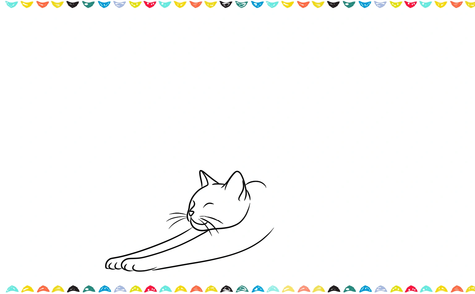 How to Draw a Line Drawing Cat - Five Easy Drawing Tutorials