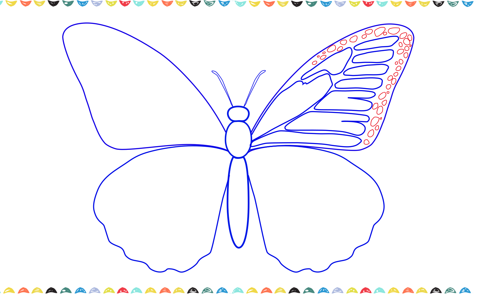 How to Draw a Monarch Butterfly - Easy Step-by-Step Tutorial