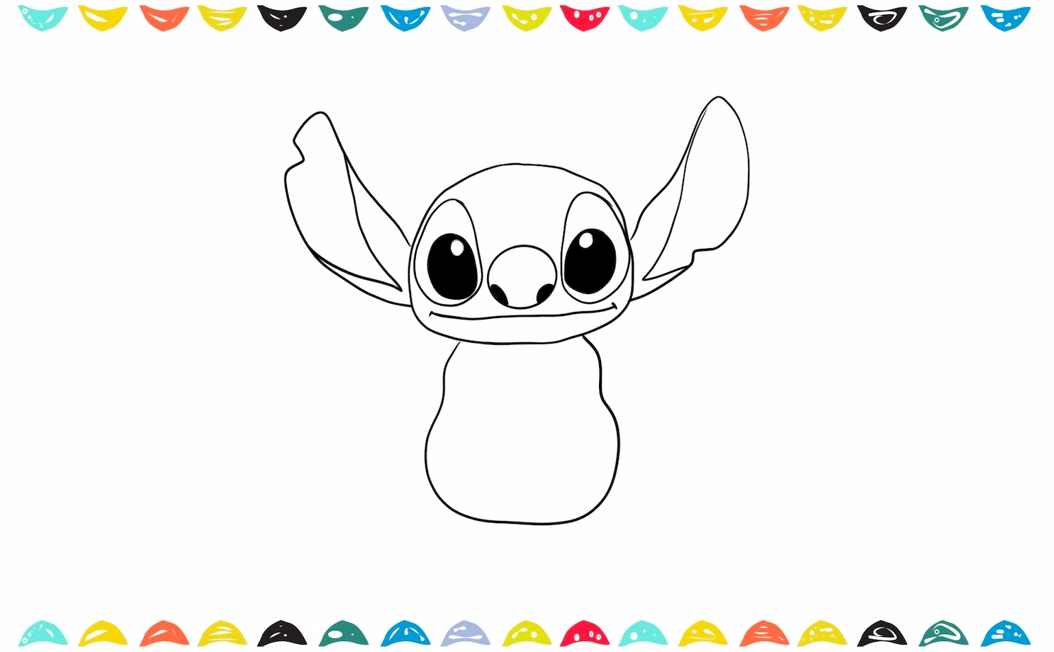 How to Draw Stitch- Easy Step-by-Step Tutorial 🌺