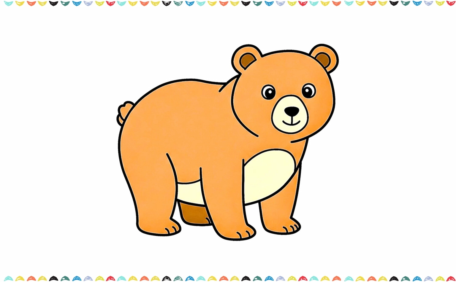 How to Draw a Bear - Easy Step-by-Step Guide for Kids!