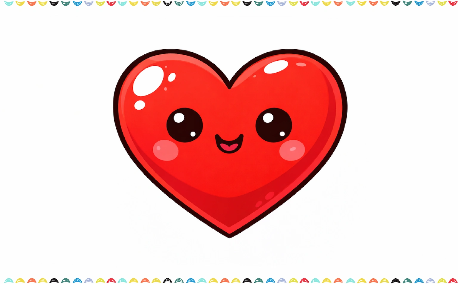 How to Draw a Cute Heart Step by Step - Easy Tutorial